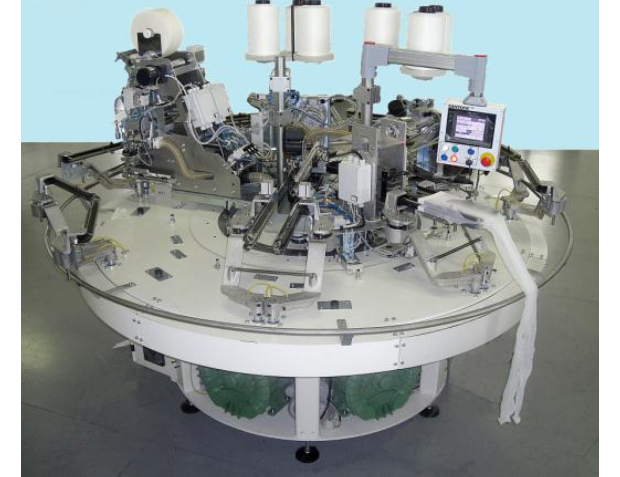 Santoni flat lock system for tights assembly