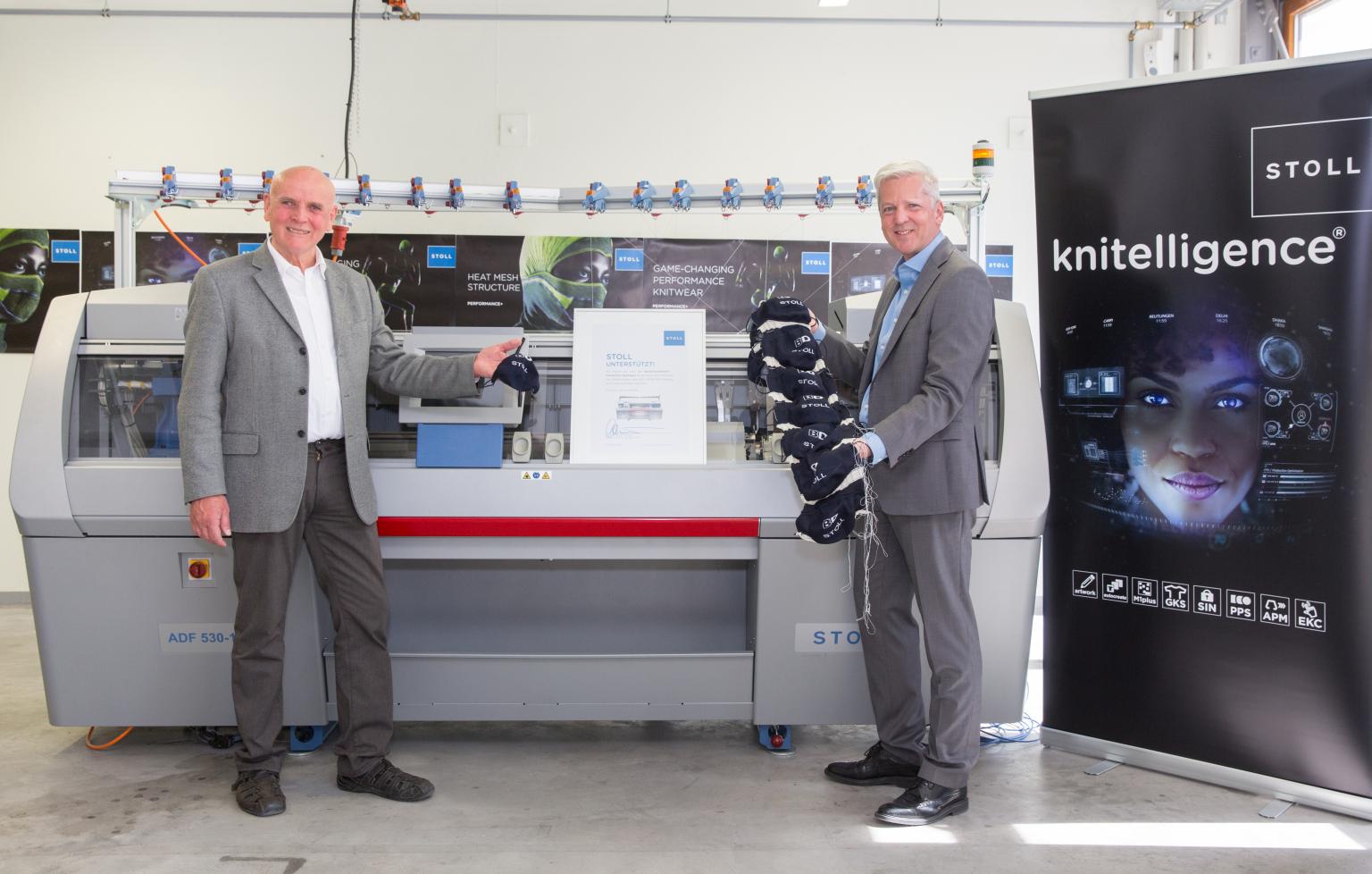 Stoll donates ADF machine to community workshops for facemask production