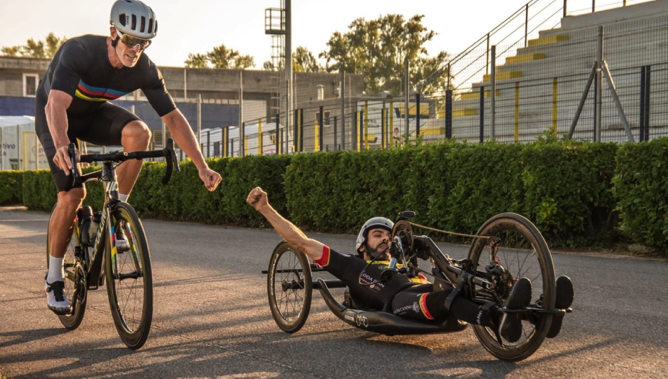Paralympian inspires socks machine builder Busi Giovanni