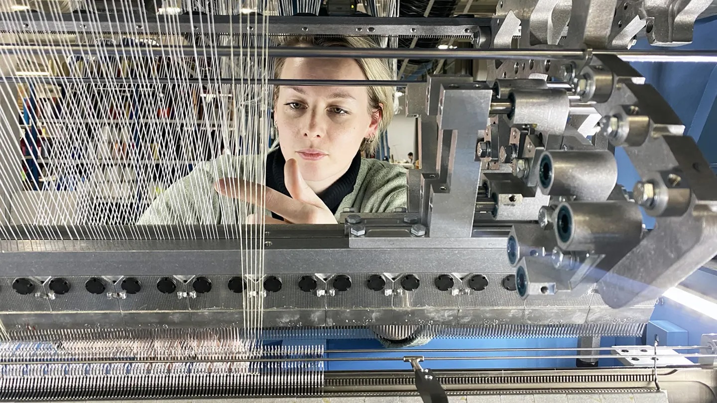 New multiaxial knitting machine for Swedish School of Textiles